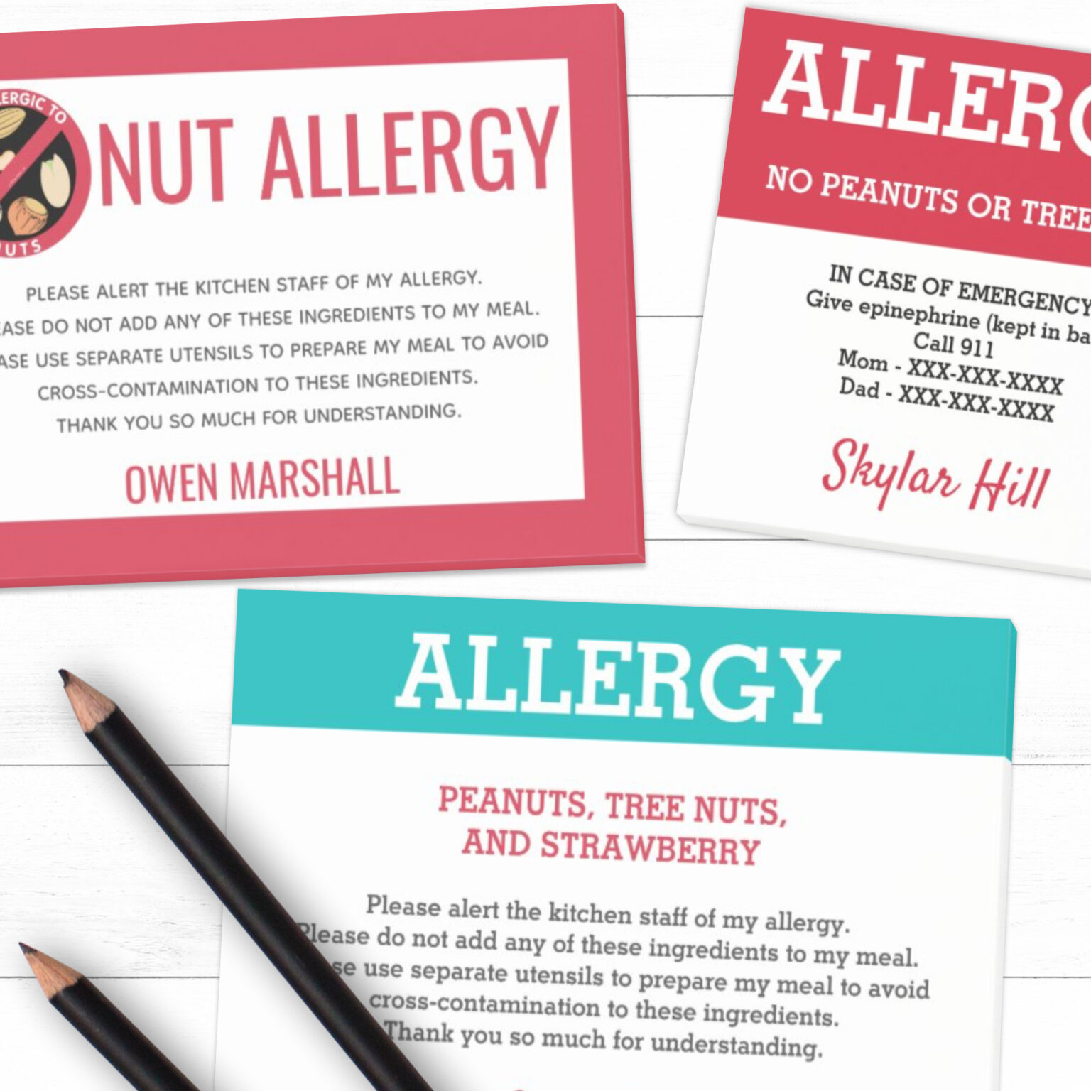 Kids Allergy Alerts for Home & School - Lil Allergy Advocates
